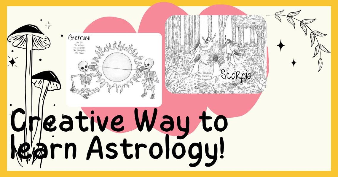 Printable Astrology Coloring Pages- Learn the Signs-kids Astrology ...