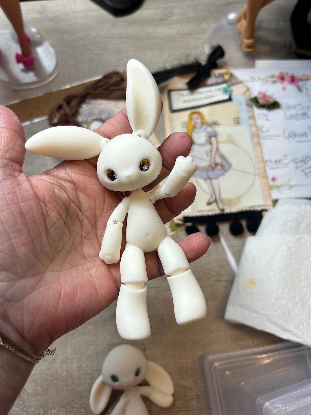 Cute BJD 5” Bunny Rabbit Doll Toy Unfinished - Etsy