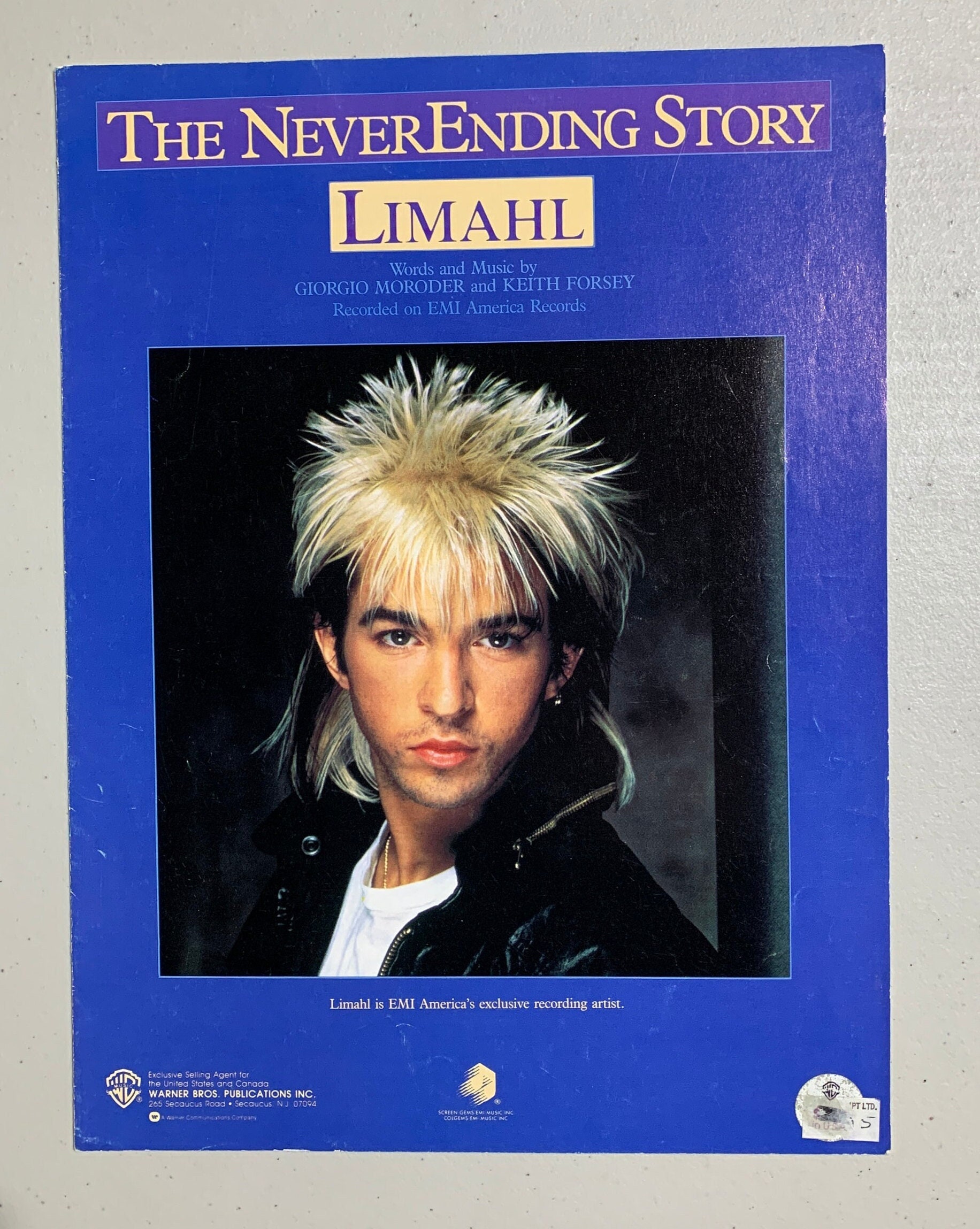 The Neverending Story Sheet Music Limahl , Giorgio Moroder , Keith ...