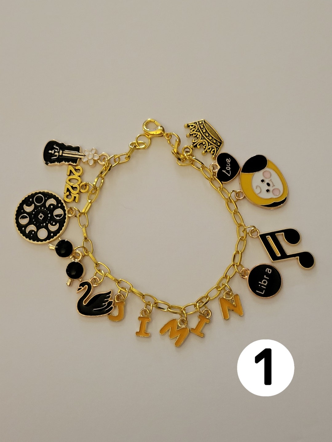 BTS Jimin Charm Bracelets - Etsy
