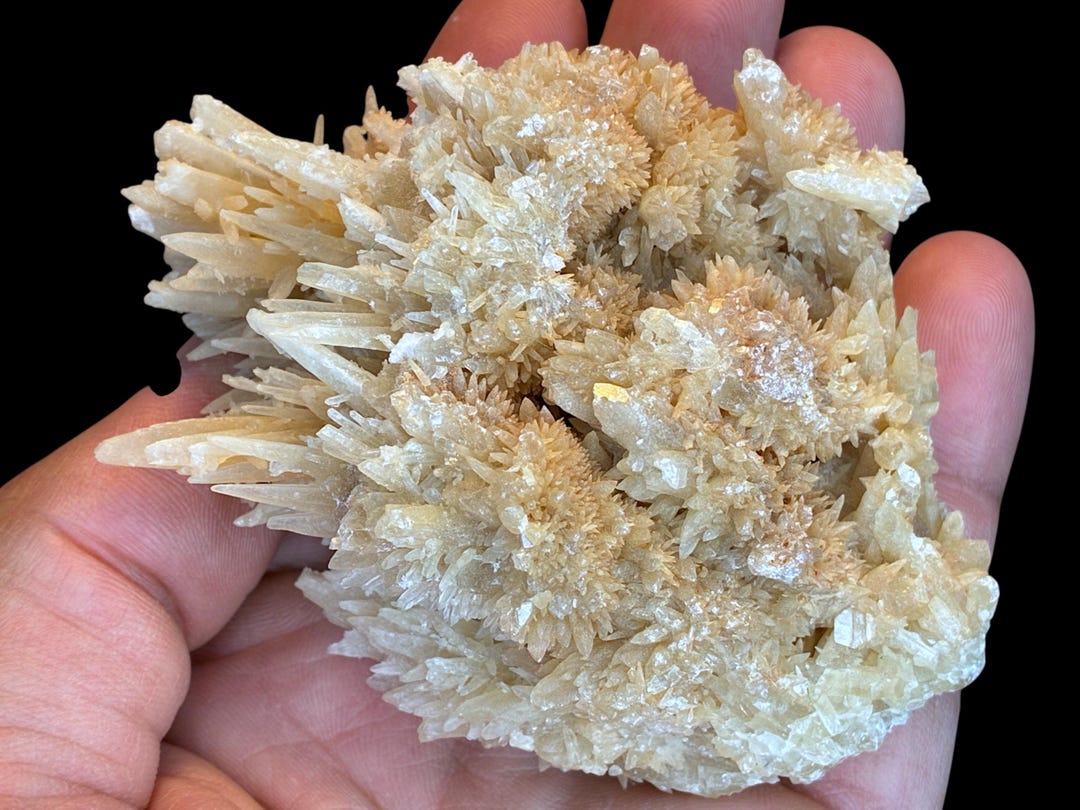 Rare Natural Aragonite Sputnik Star Cluster on Matrix, Unique Collector ...
