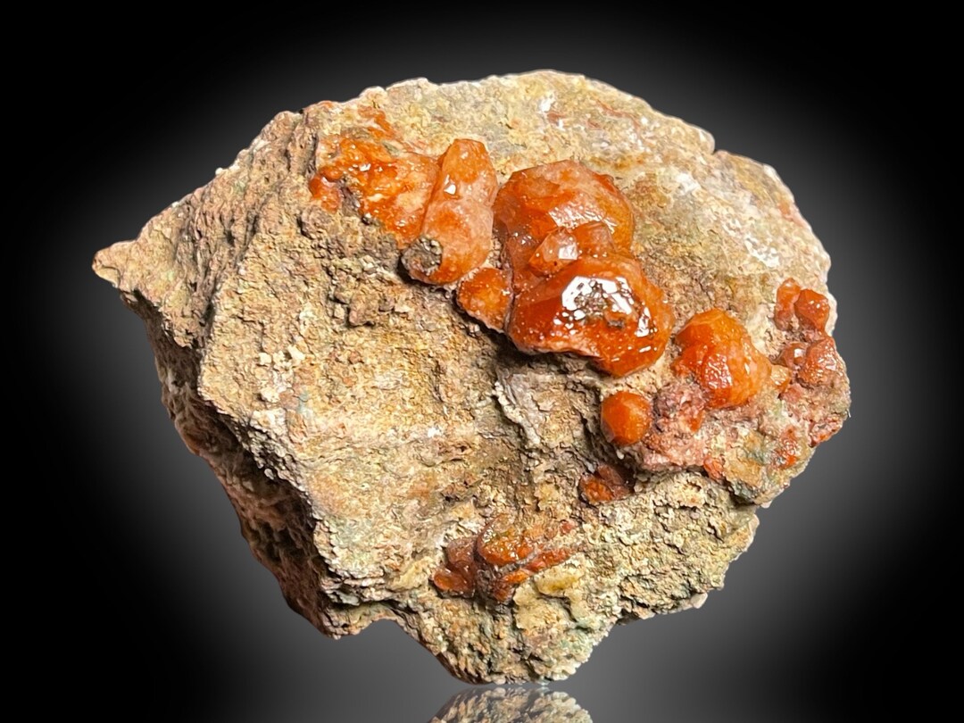 Zeolite Raw Gemstone Cluster, Natural Analcime Crystals on Matrix ...