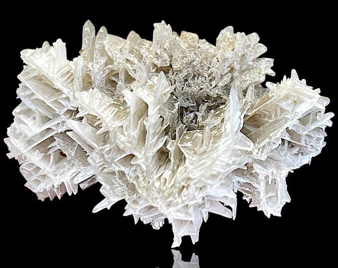 Rare Cerussite Crystal Cluster on Matrix, Unique Raw Mineral Specimen ...