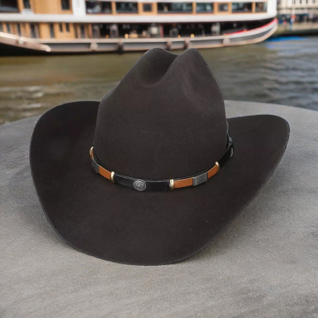 Western Cowboy Hat Classic American Style Wool - Vintage-inspired ...