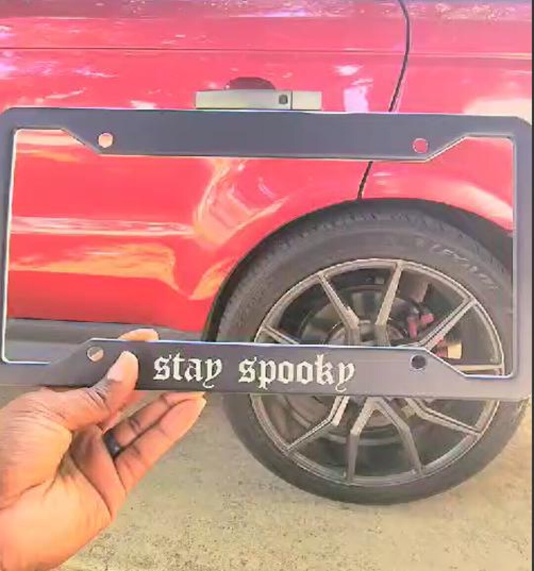 Stay Spooky Halloween Goth License Frame With Screws - Etsy