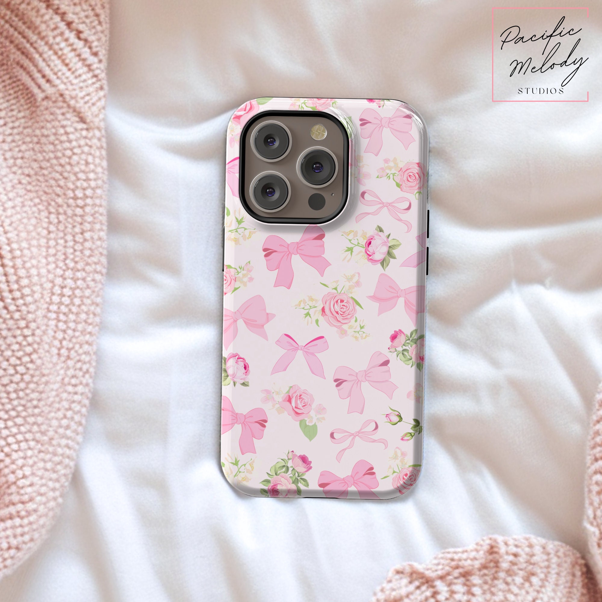Coquette Aesthetic Bow Phone Case for iPhone 15 14 13 11, Pro Max Case ...