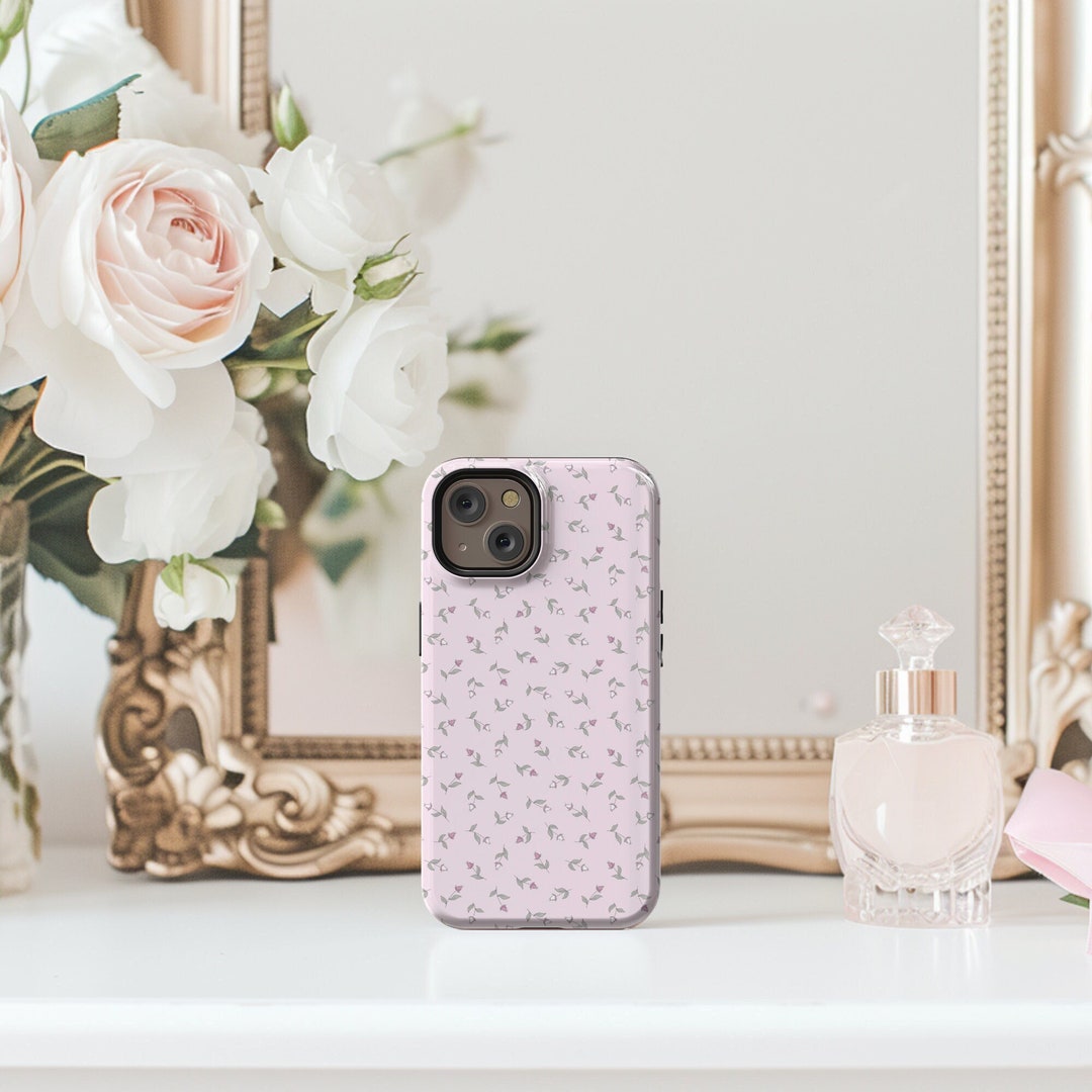 Coquette Aesthetic Ditsy Floral Phone Case for iPhone 14 13 12, Purple ...