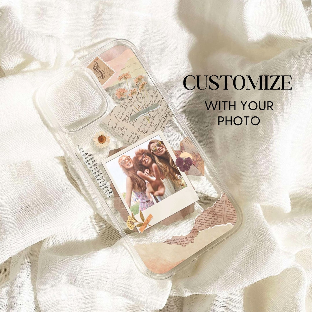Clear Collage iPhone Case, Custom Photo Case for iPhone 15 14 13 12 11 ...