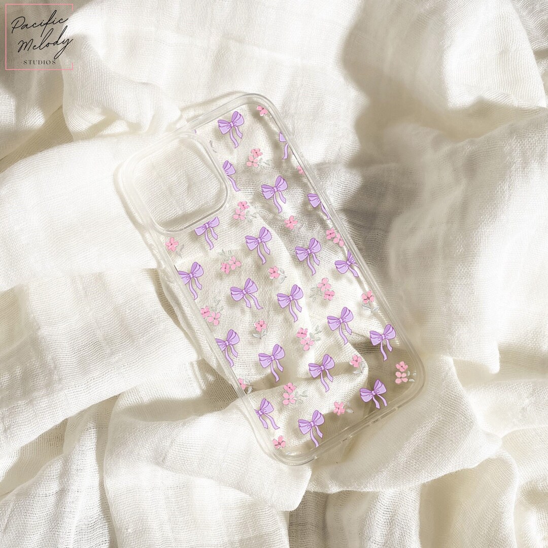 Clear Coquette Phone Case, Bow Case for iPhone 15 14 13, Galaxy Case ...