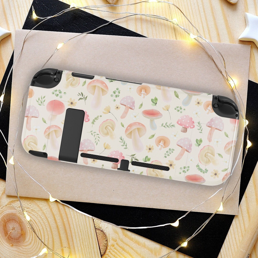Cottagecore Switch Case, Pink Mushroom Switch Case, Cute Switch Case ...