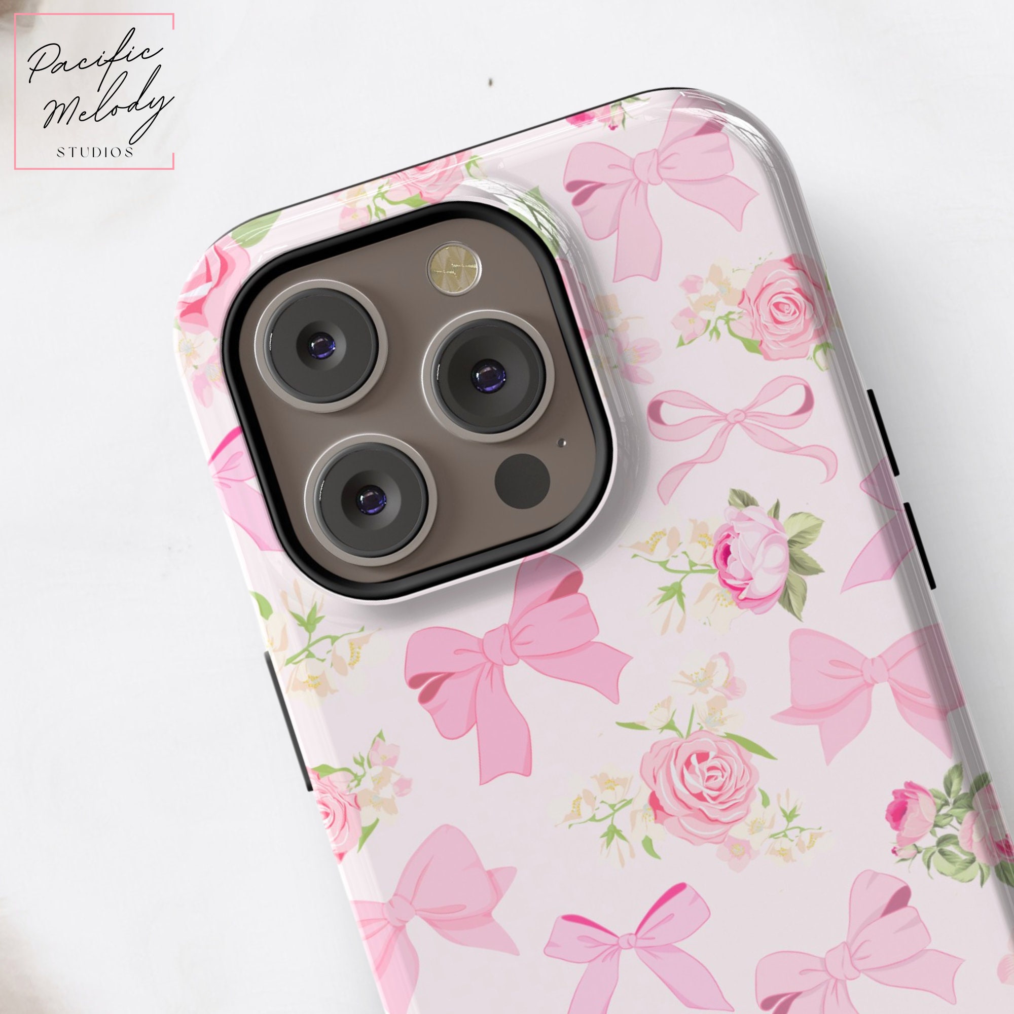 Coquette Aesthetic Bow Phone Case for iPhone 15 14 13 11, Pro Max Case ...