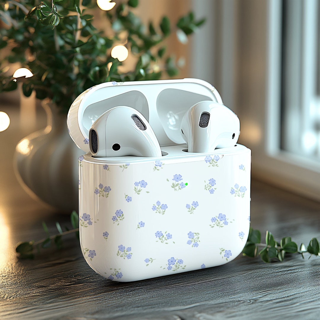 Blue Flower AirPod Case, Cute AirPod Case, Coquette AirPod Case, Floral ...