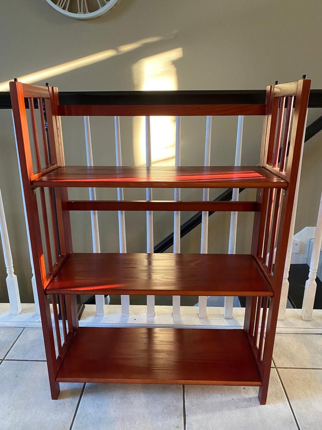 3-shelf Folding Stackable Bookcase Wooden Bookcase Rustic Bookcase - Etsy 3-shelf Folding Stackable Bookcase Wooden Bookcase Rustic Bookcase - Etsy