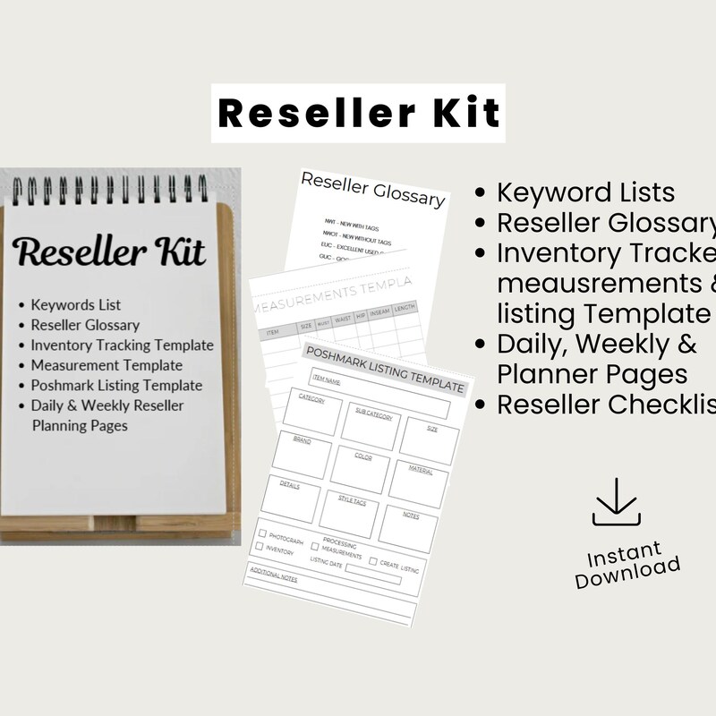 Reseller Planner - Etsy