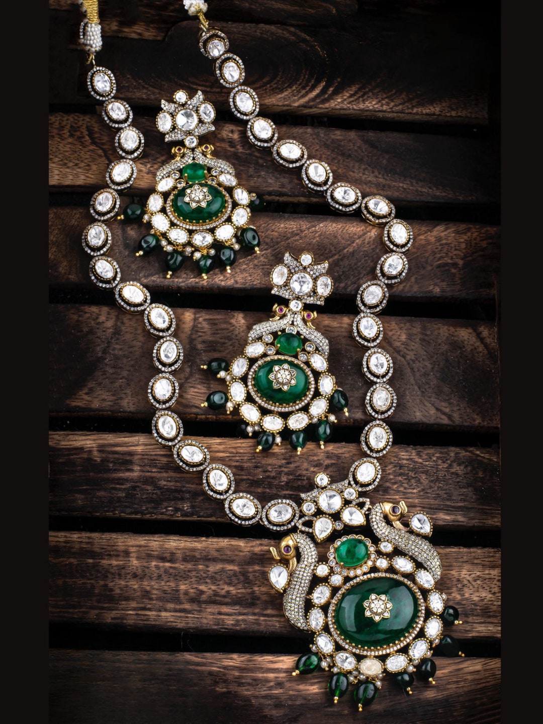 Victorian Necklace Set With Earrings NO 1588 - Etsy