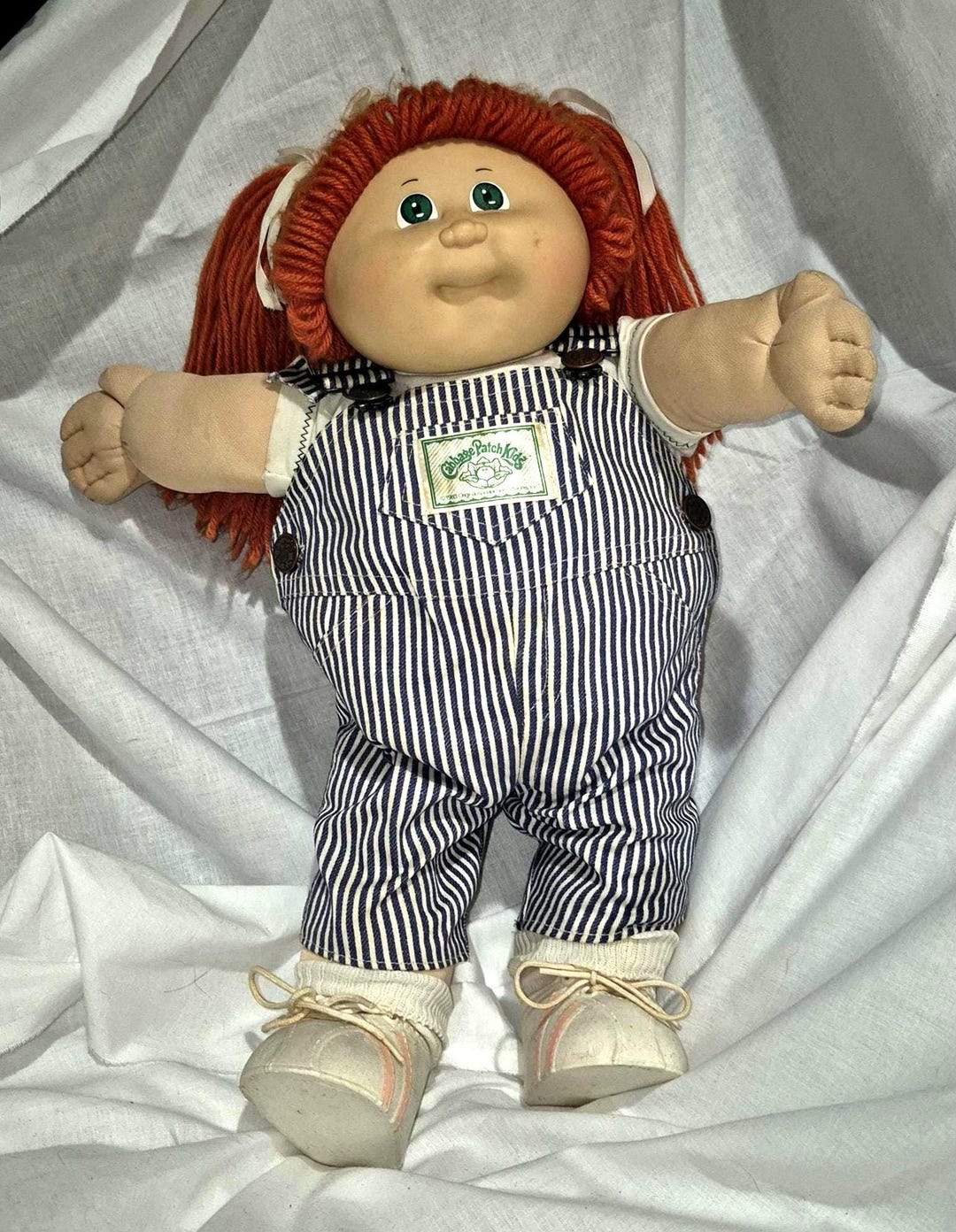 Vintage 1983 Cabbage Patch Doll: Red Hair, Green Eyes, Original Clothes - Etsy