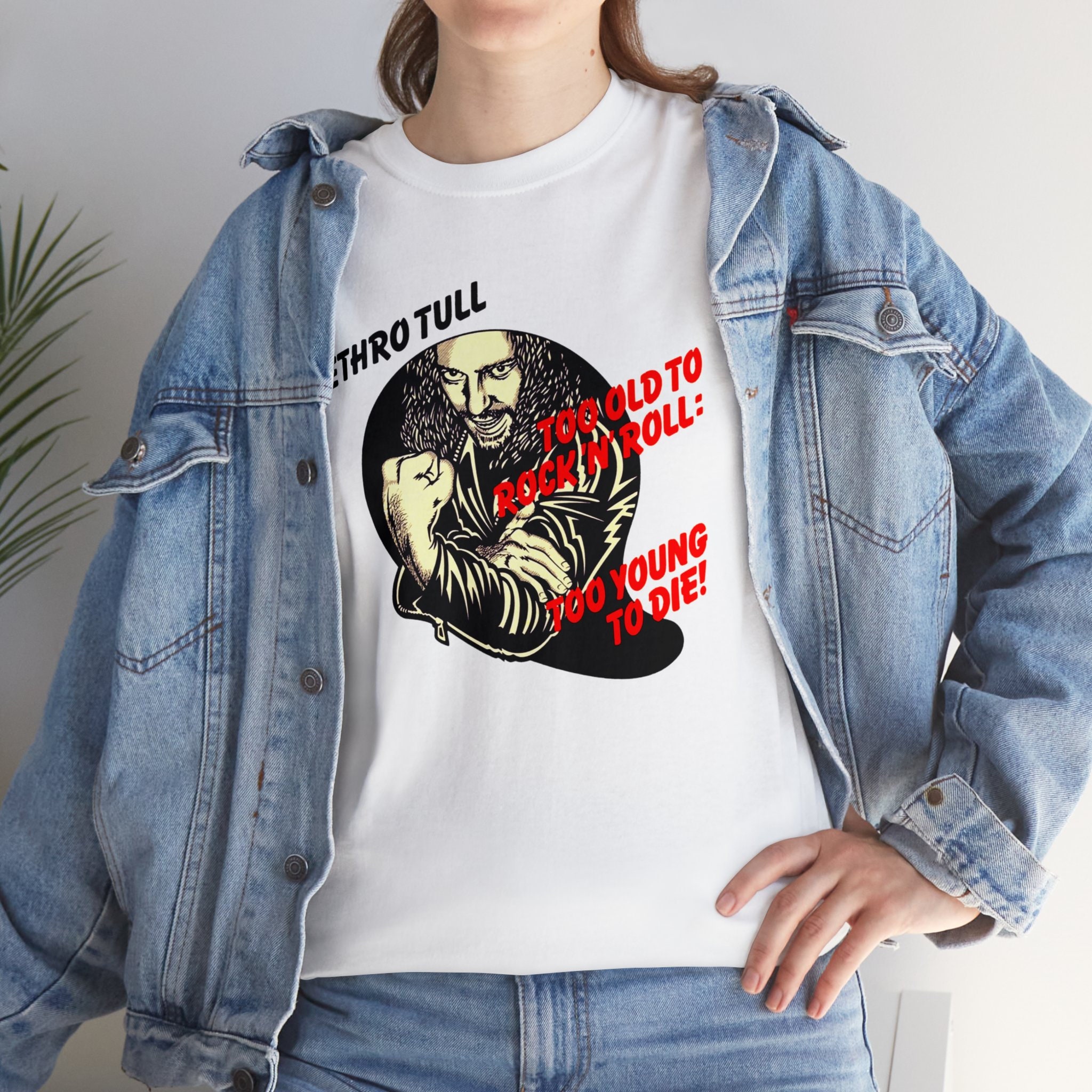 Jethro Tull Too Old to Rock 'n' Roll Band Poster Album Cover T Shirt ...