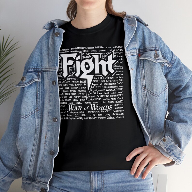 War of Words Fight Band Poster Album Cover T Shirt All Sizes S-5XL Hard ...