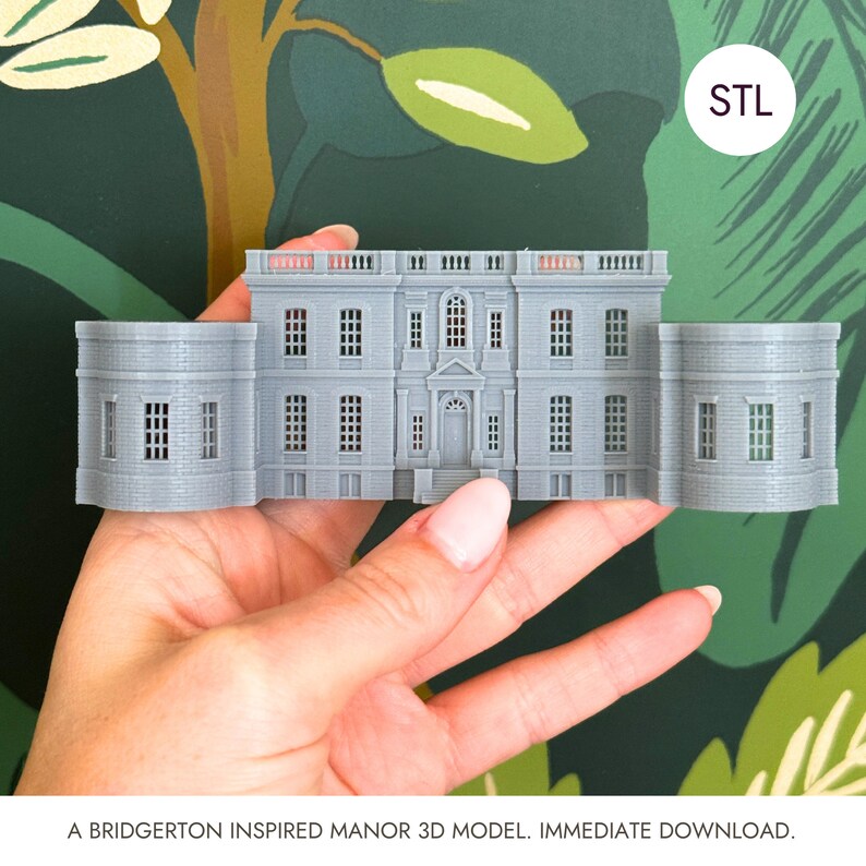 1800s London Manor Facade 3D Model - STL File - Etsy
