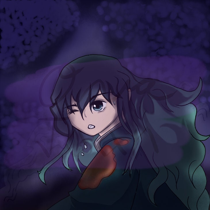 Demon Slayer Muichiro Print - Etsy