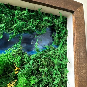 Illuminated Moss Wall Art 20”×28” – Handmade LED Forest Panel With ...
