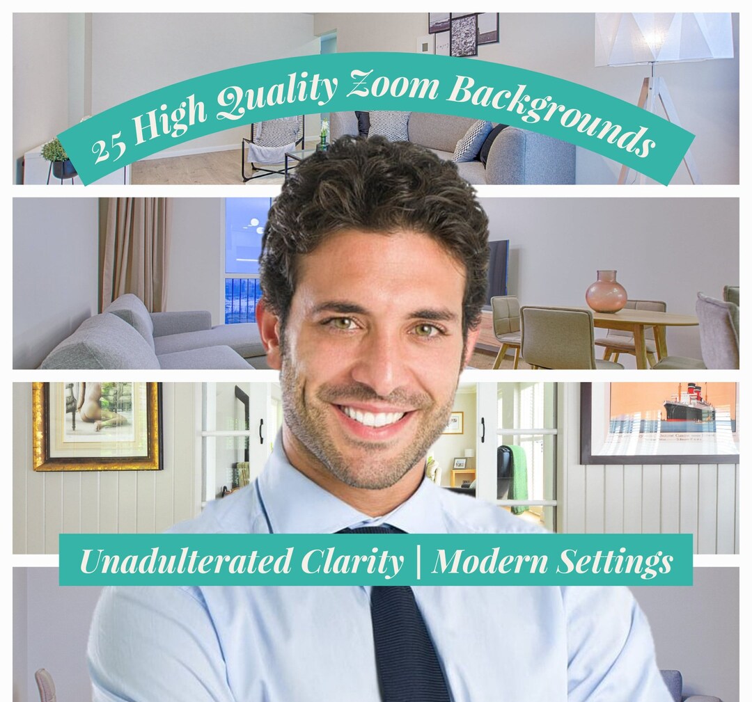 Digital Oasis: 25 Stunning Unblurred Zoom Backgrounds Instant Download ...