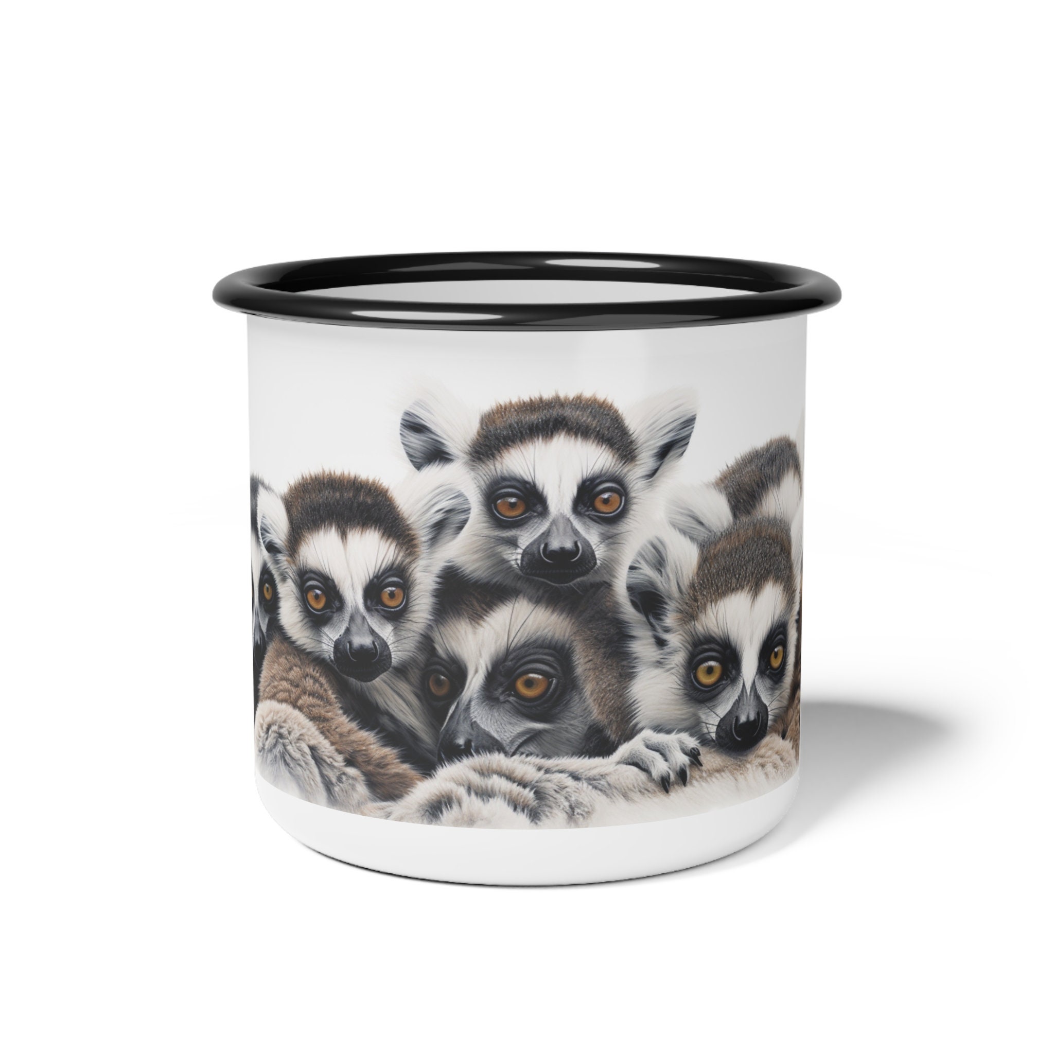 Enamel Camp Cup Lemur Design Endangered Species Series - Etsy
