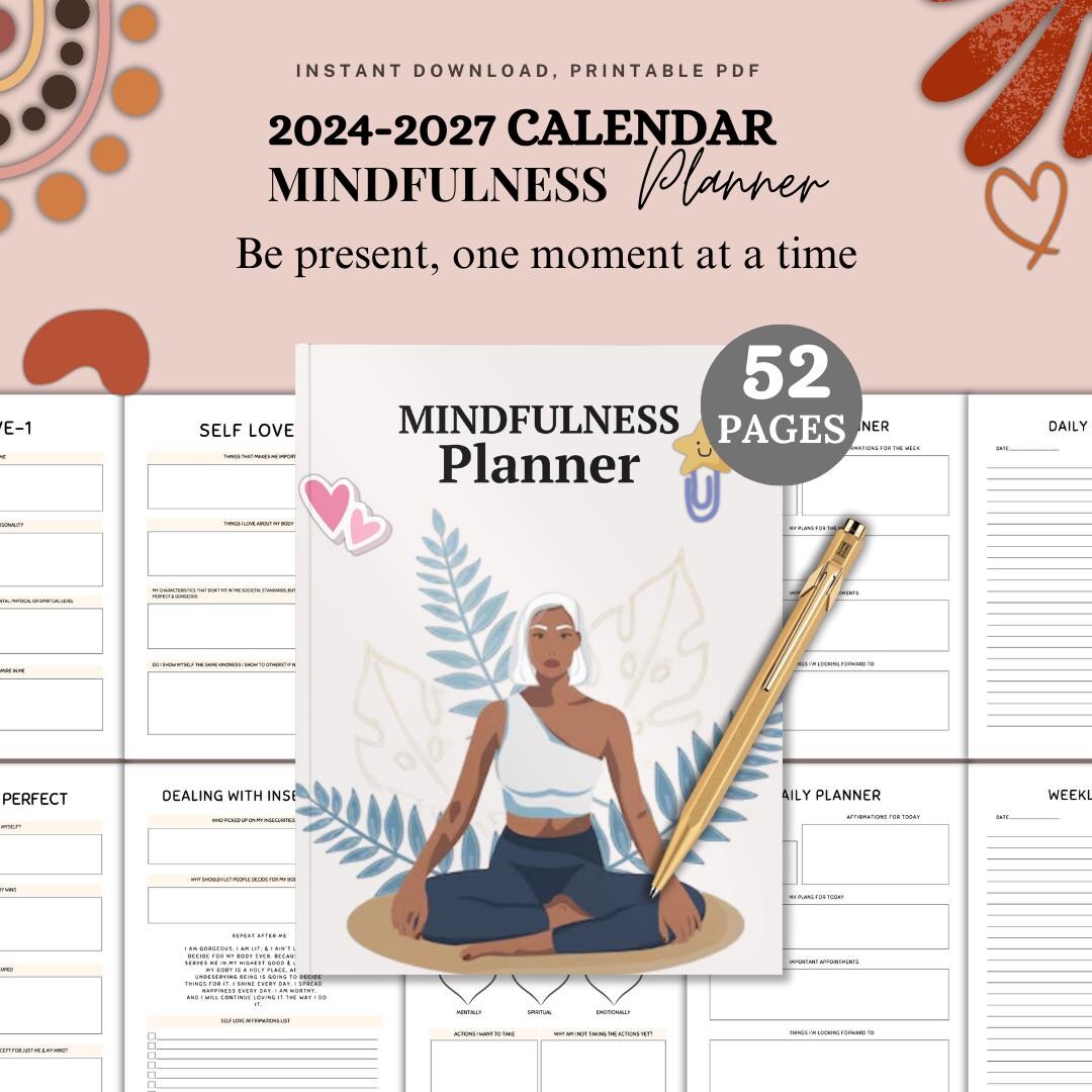 Mindfulness Planner, Daily Planning Organizer, Gratitude Journal, Self ...