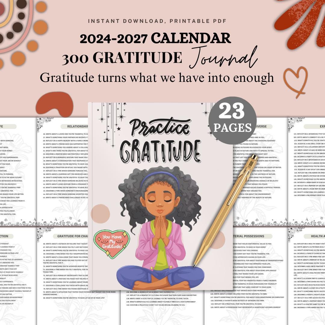 300 Gratitude Journal Prompts, Gratitude Journal, Daily Gratitude ...
