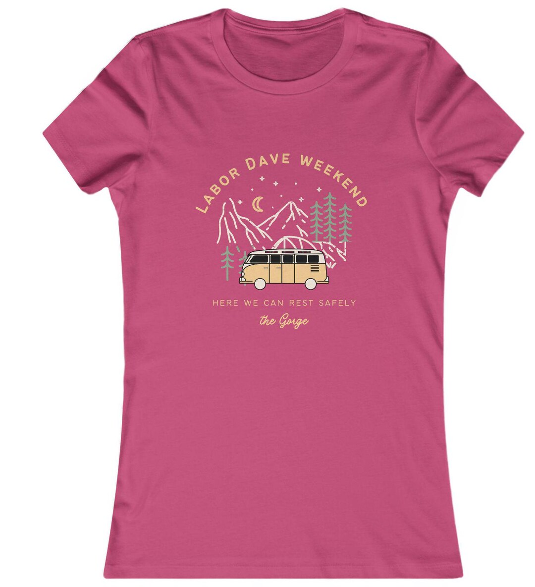 Labor Dave Weekend Vintage Bus Women's Slim Fit Tee DMB Dave Matthews ...