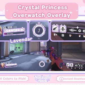 Crystal Princess Overwatch Overlay 4 PACK | HUD Customizable Overwatch ...