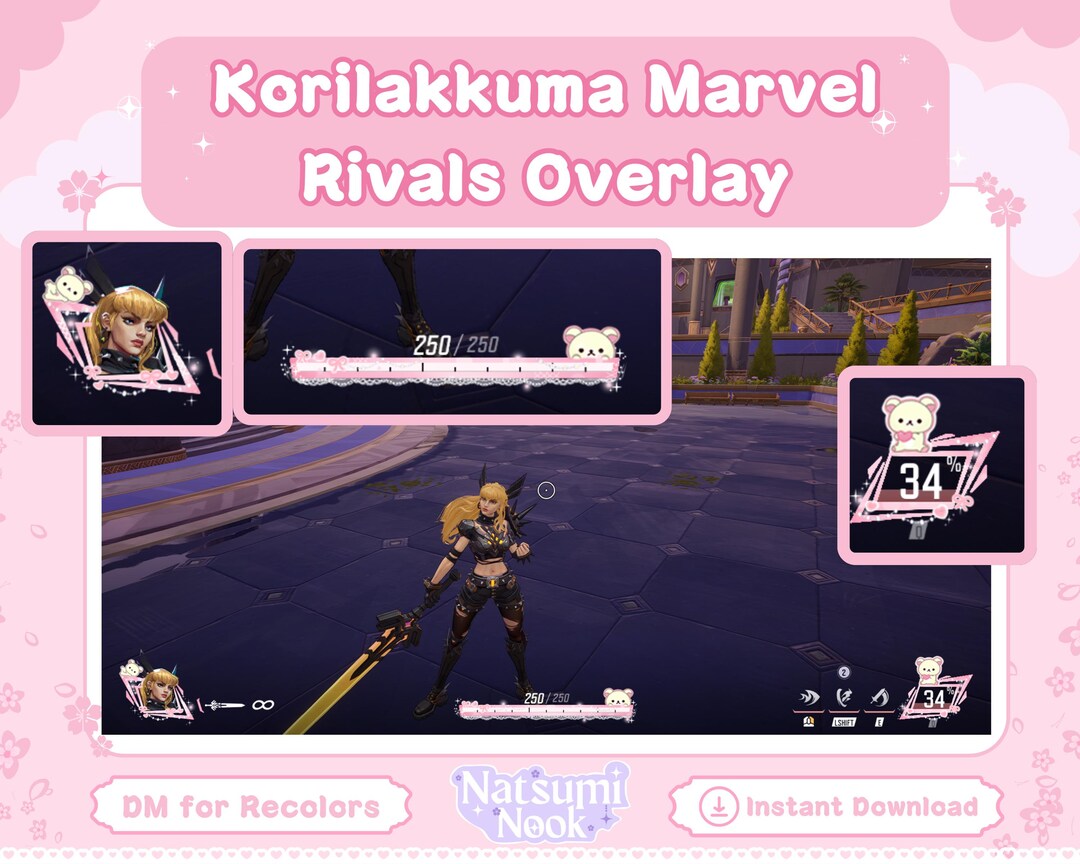 Korila Bear Marvel Rivals Overlay | HUD Customizable Marvel Rivals Game ...