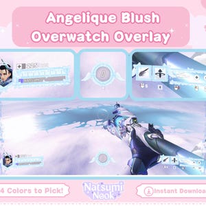 Angelique Blush Overwatch Stream Overlay: Customizable HUD, Emotes ...