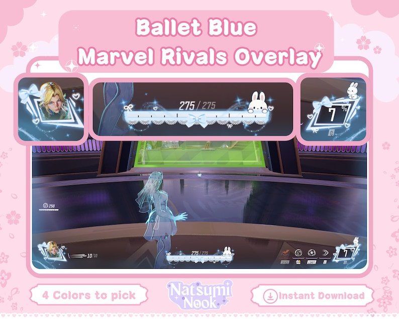 Floofy Bunny Marvel Rivals Stream Overlay | Twitch, Youtube (digital ...