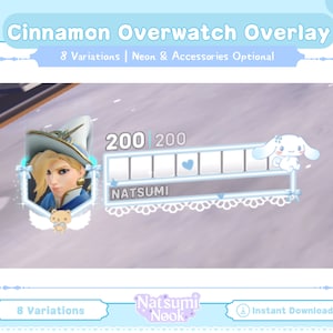 Cinnamon Baby Blue Lace Overwatch Overlay | HUD Customizable Overwatch ...