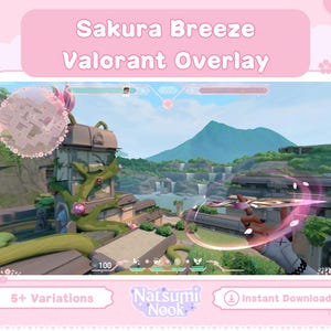 Sakura Valorant Stream Overlay | Customizable HUD (digital Download) - Etsy