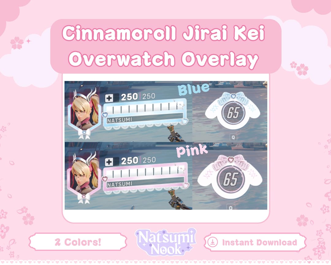 Cinnamon Jirai Kei Lace Overwatch Overlay | HUD Customizable Overwatch ...