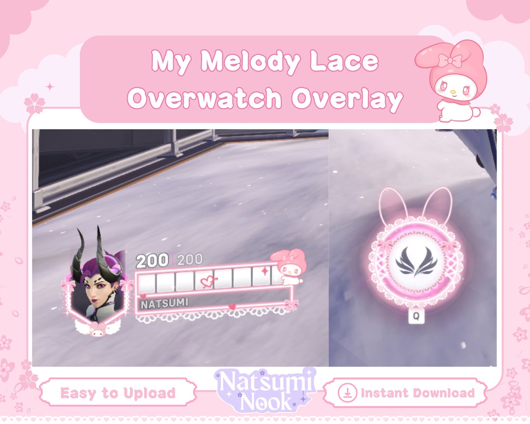 Melochan Rose Lace Overwatch Overlay | HUD Customizable Overwatch 2 ...