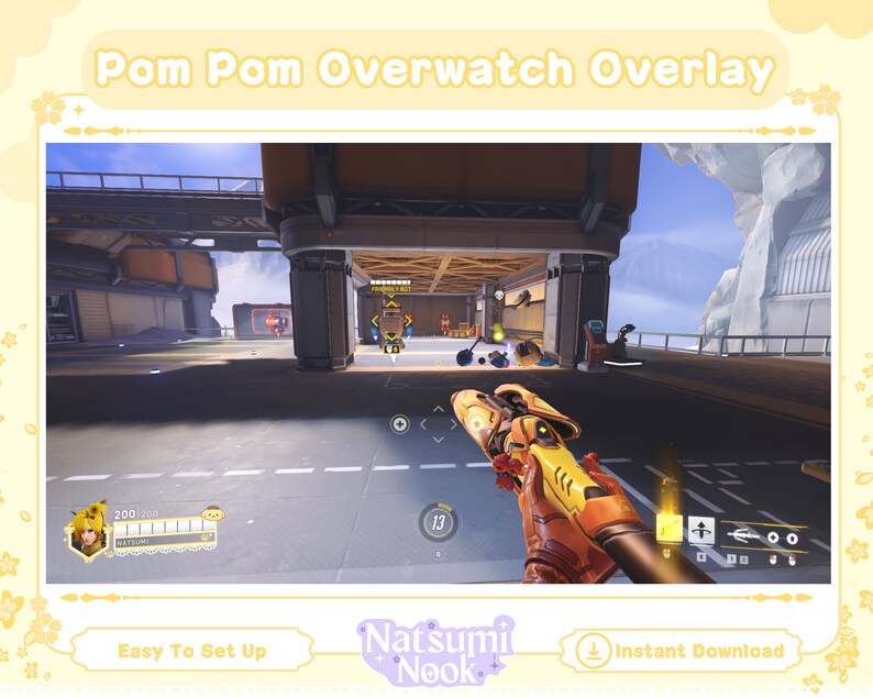 Pudding Pastel Yellow Overwatch Overlay HUD Customizable Overwatch Game ...