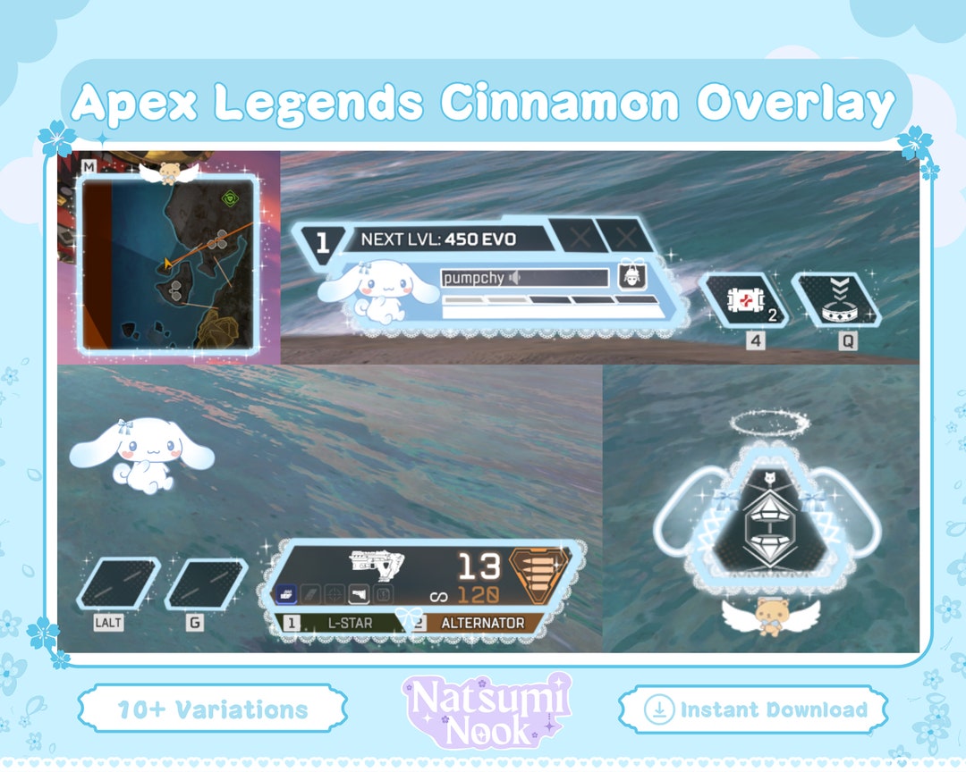 Cinnamon Blue Lace Apex Overlay | Apex Legends Overlay Stream | Apex ...