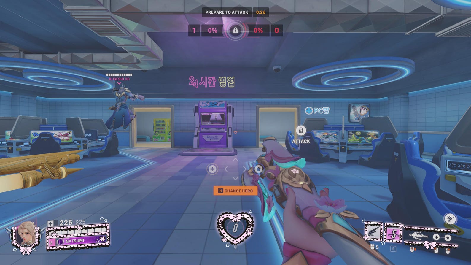 Heart Trap Jirai Kei Overwatch Stream Overlay: Pink Mercy Wings ...