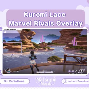 Kuro Lace Marvel Rivals Overlay | HUD Customizable Marvel Rivals Game ...