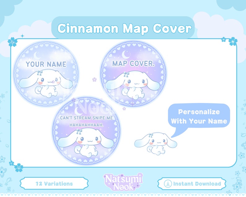 Cinnamon Valorant Map Cover Personalized Moon Blue Stream Overlay ...