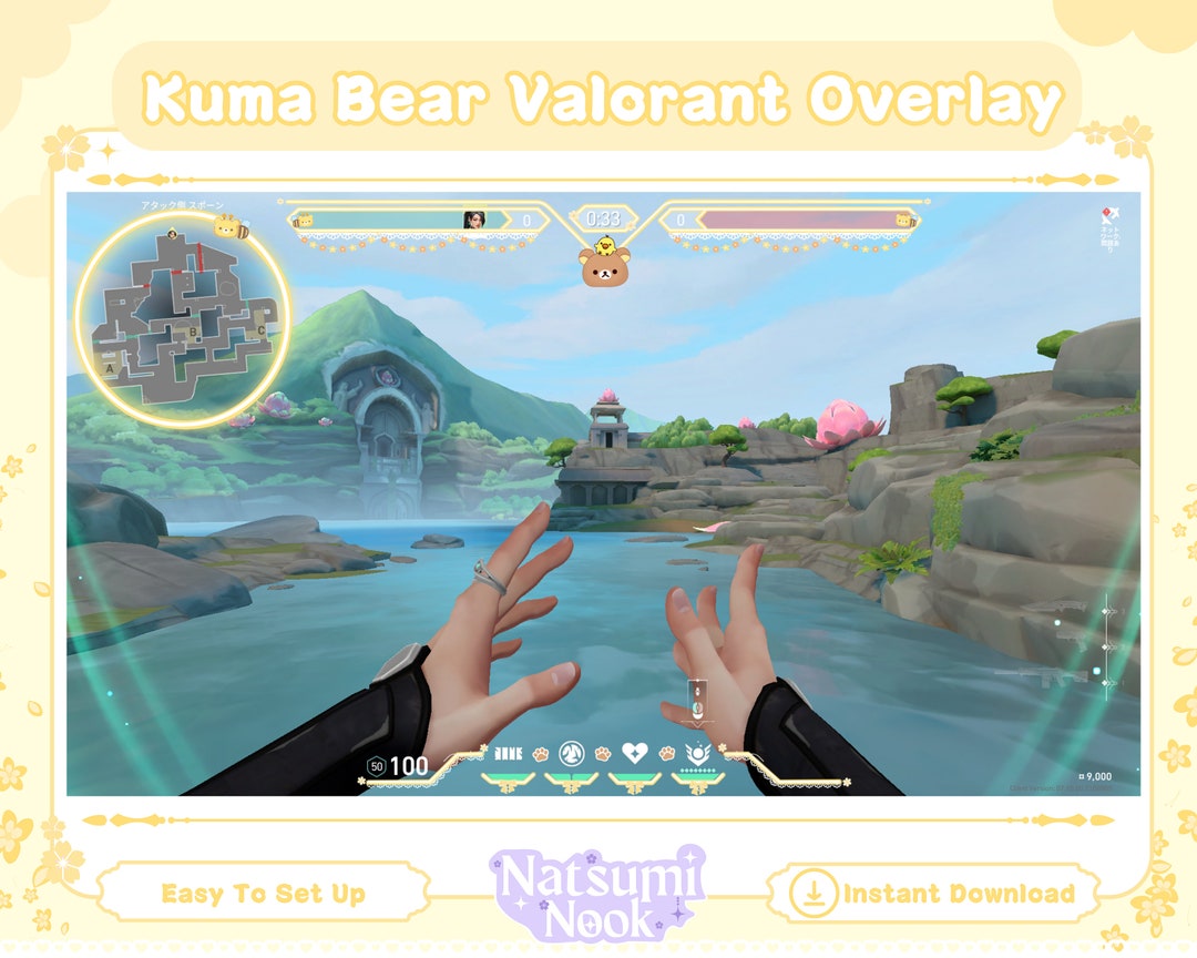 Kuma Brown Bear 2 Pack Valorant Overlay HUD Customizable Valorant Game ...
