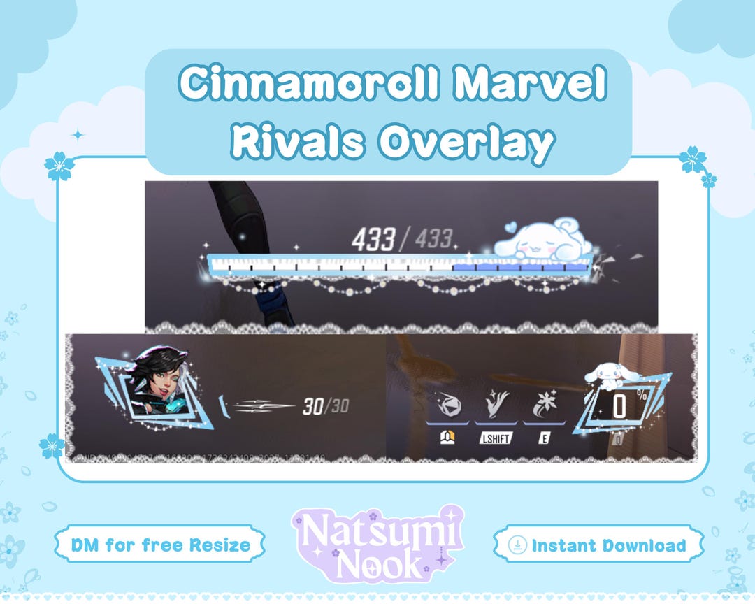 Cinnamon Lace Marvel Rivals Overlay | HUD Customizable Marvel Rivals ...