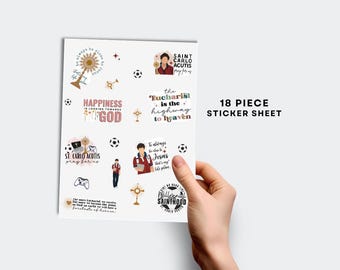 Blessed Carlo Acutis Vinyl Sticker Set - Etsy