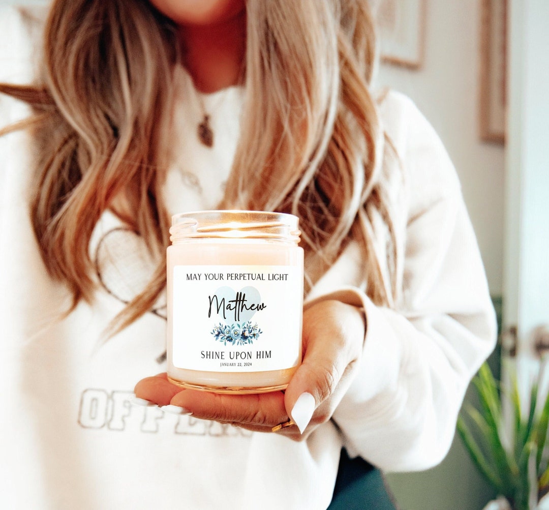 Catholic Infant Loss Candle Gift for Mom, Catholic Memorial Candle ...