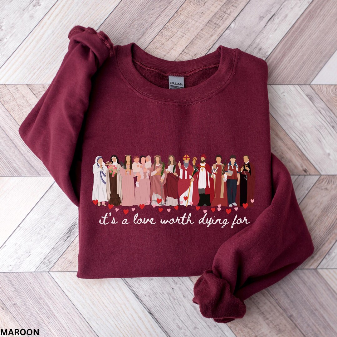 Catholic St Valentine Sweatshirt, Saint Sweatshirt, Saint Valentine ...