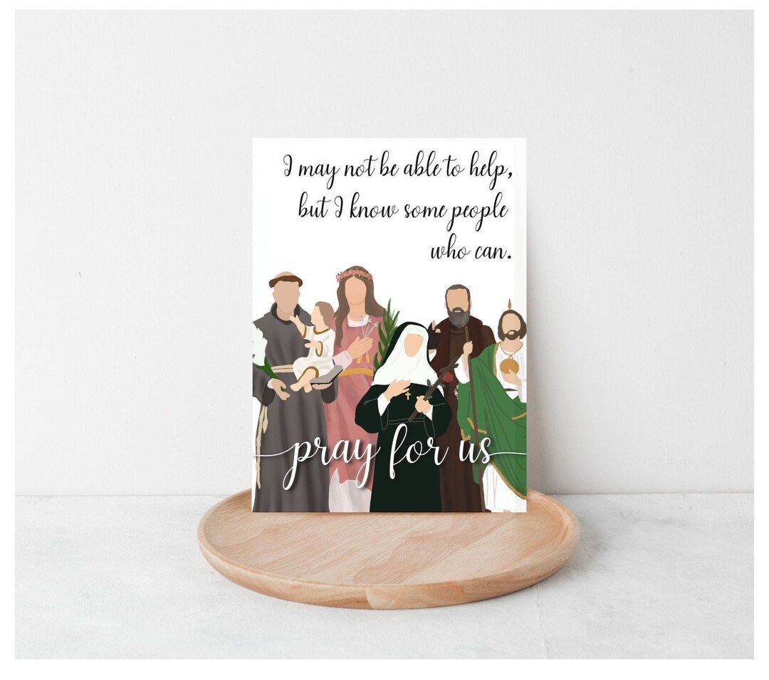 Catholic Printable Saint Card, Patron Saints of Healing, Prayer for ...