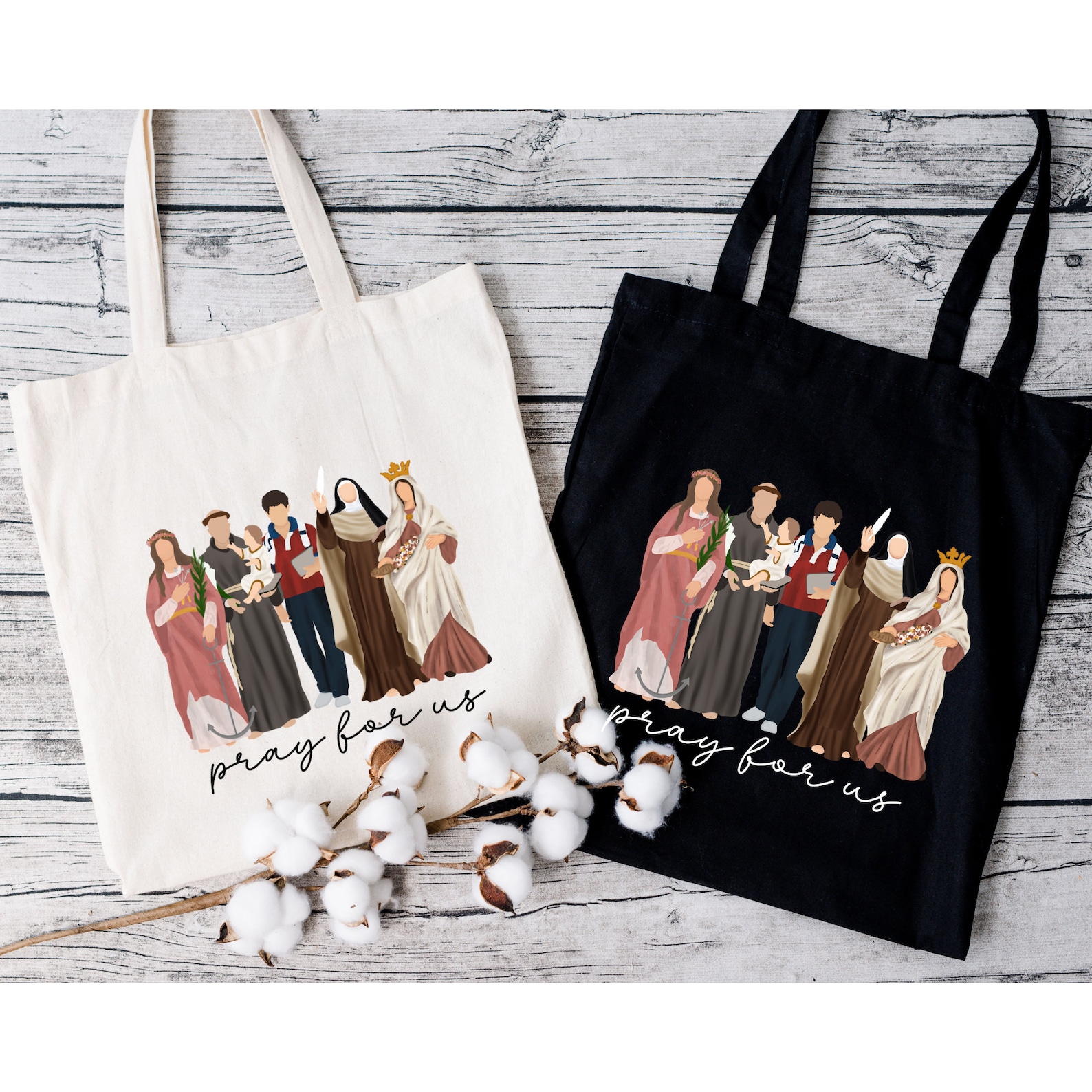 Catholic Saints Bag, Catholic Saint Gift, Catholic Tote Bag for Mass ...